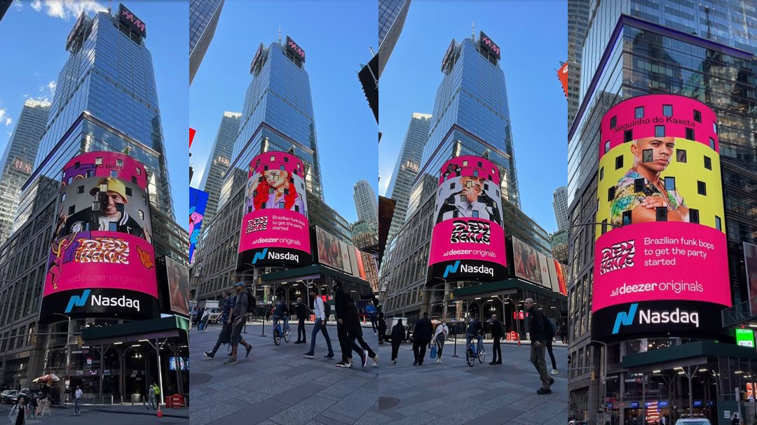 Artistas da GR6 são destaque nos telões da Times Square