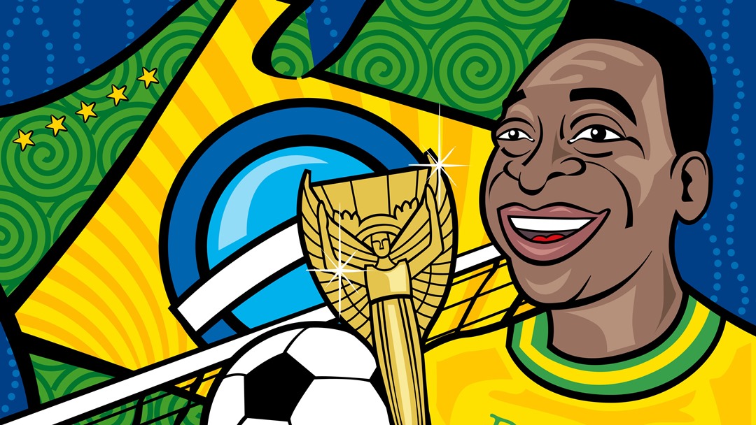 Pelé é homenageado por mais de 100 cartunistas em exposição